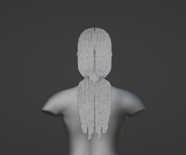 ArtStation - Dreadlocks Double Pony | Game Assets