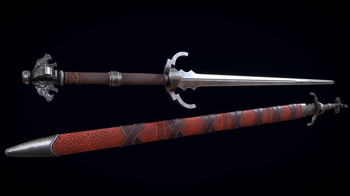 ArtStation - Wolven Silver Sword | Game Assets