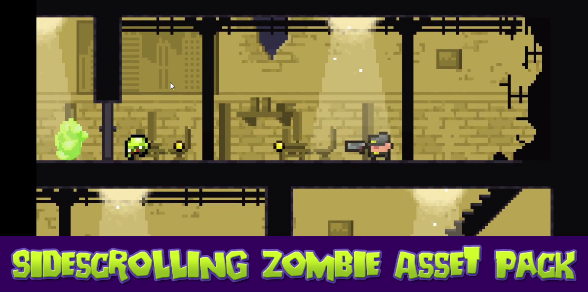 ArtStation - Zombie Sidescrolling Asset Pack | Game Assets