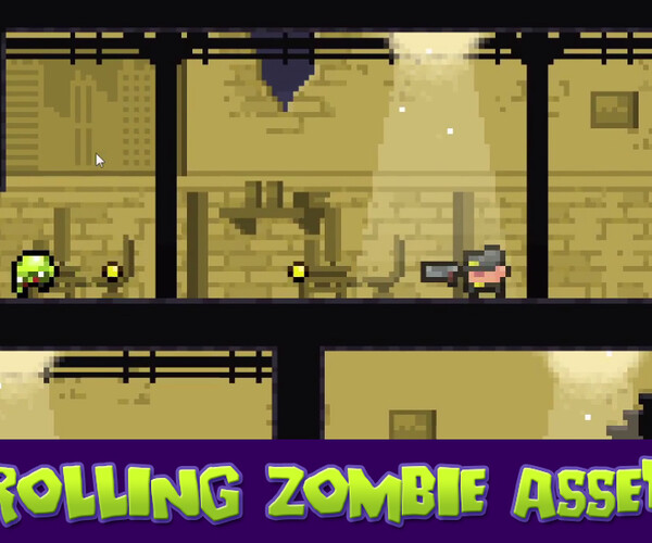 ArtStation - Zombie Sidescrolling Asset Pack | Game Assets
