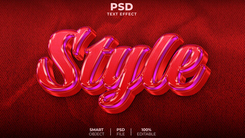 ArtStation - Style. PSD fully editable text effect. Layer style PSD ...