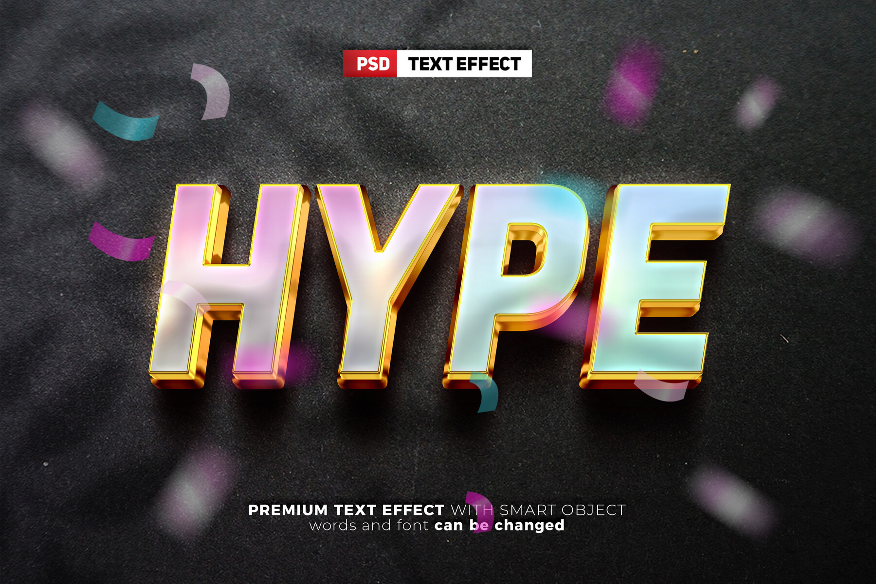 Artstation 3d Hype Psd Fully Editable Text Effect Layer Style Psd Mockup Template Artworks