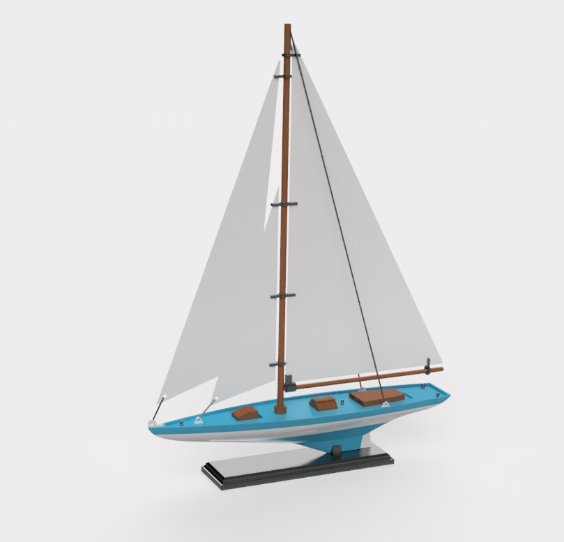 ArtStation - Sailing boat scale model | Resources