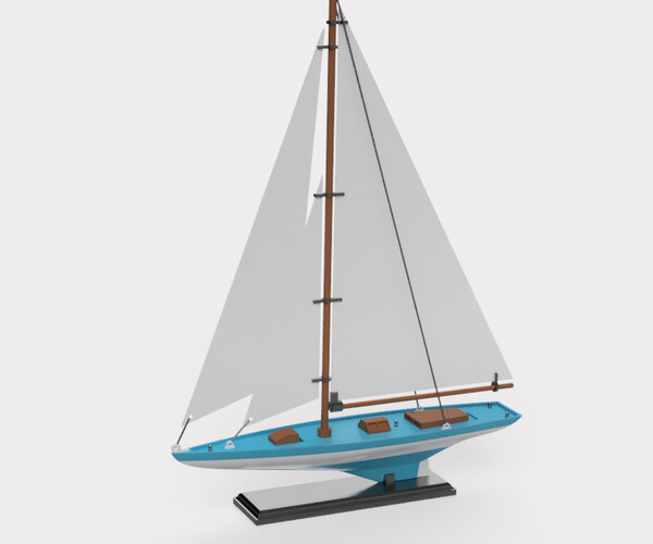 ArtStation - Sailing boat scale model | Resources