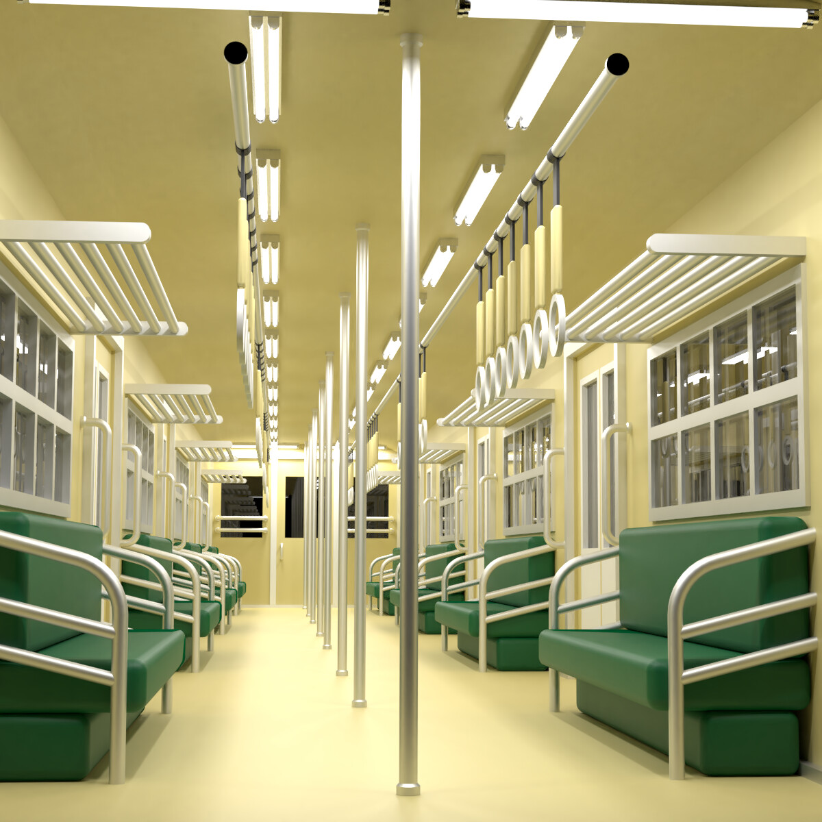 ArtStation - Cartoon Subway Metro Interior 3d model | Resources