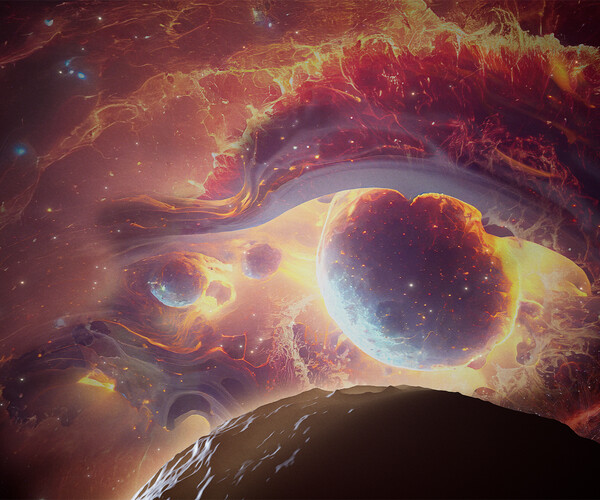 ArtStation - Abstract Nebula Skyboxes Volume 5 || Unreal Engine Project ...