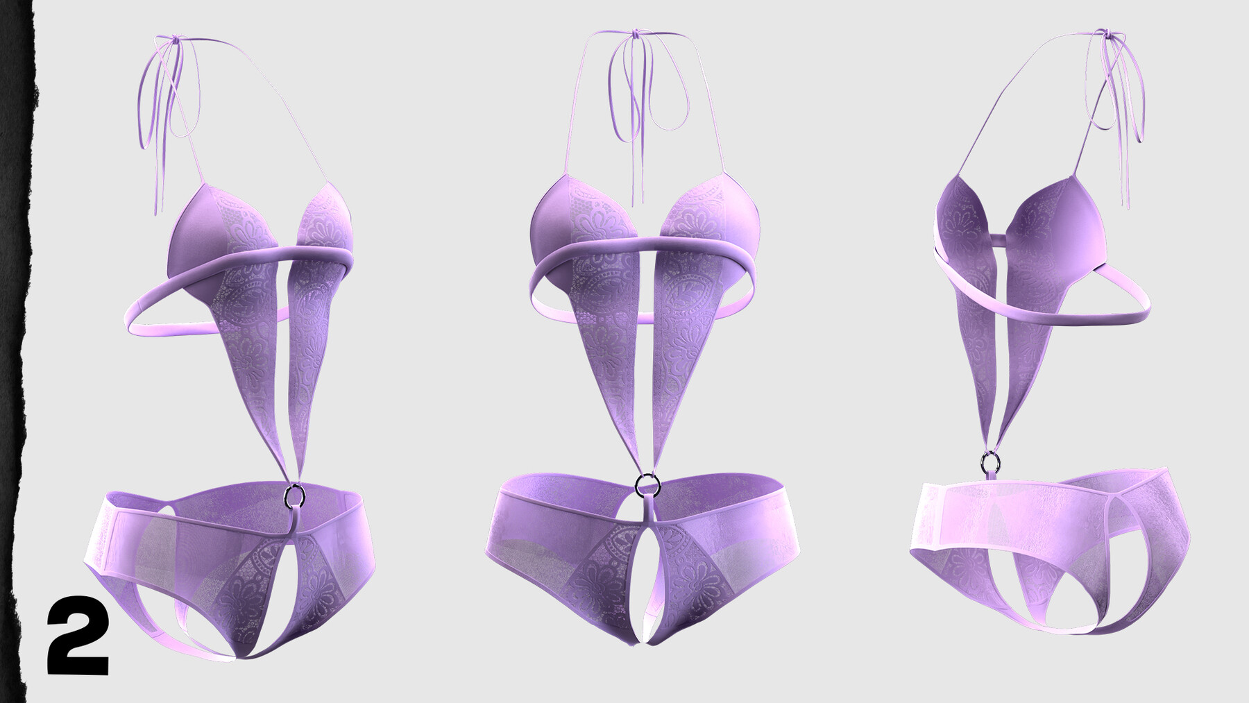 ArtStation - 6 One Piece Swimsuits and Bikinis | Resources