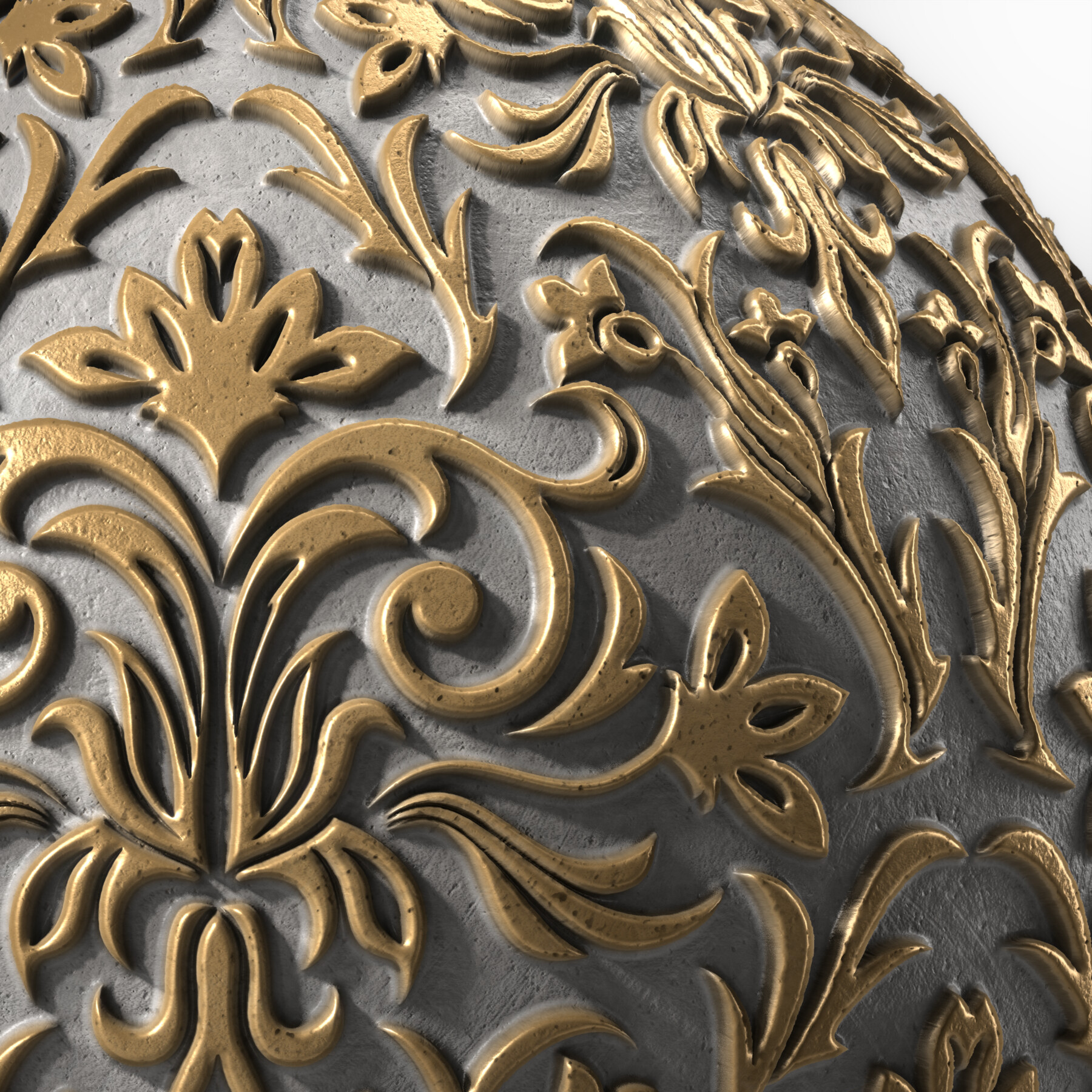 ArtStation - Plaster Materials 22- Ornament Plaster | Pbr | 4k ...