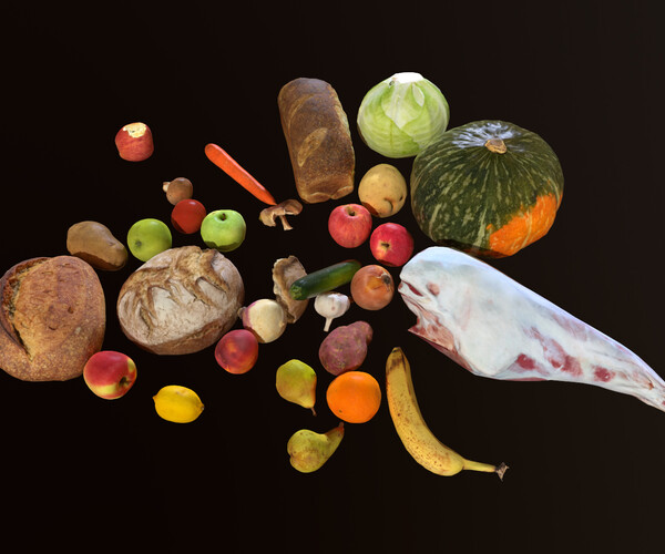 ArtStation - Food Scans 01 | Resources