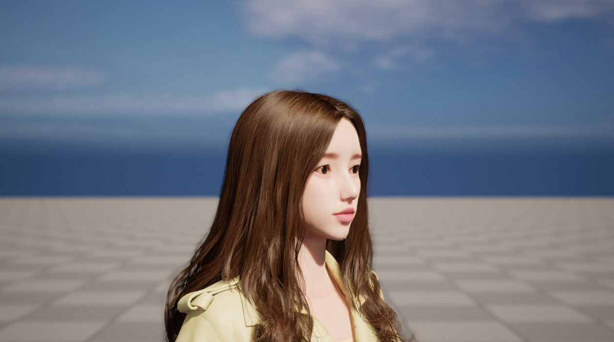 ArtStation - LuLu/Beautiful yellow curly hair/Face capture/Metahuman ...