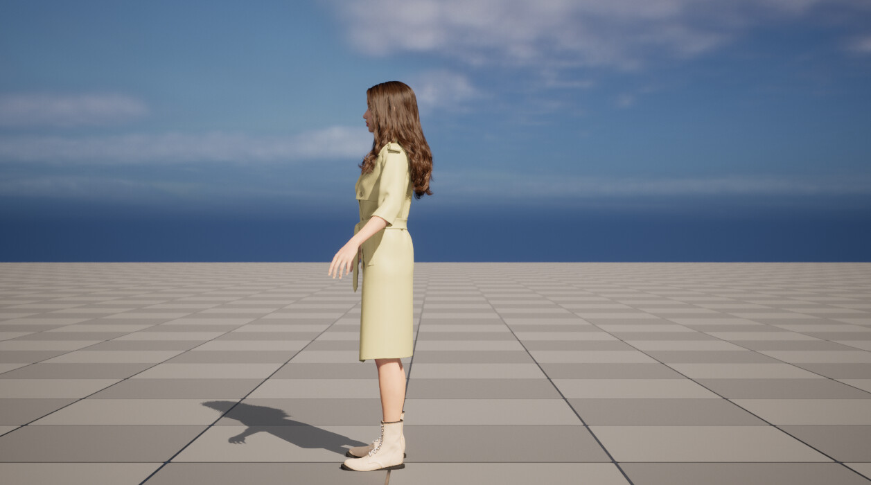 ArtStation - LuLu/Beautiful yellow curly hair/Face capture/Metahuman ...