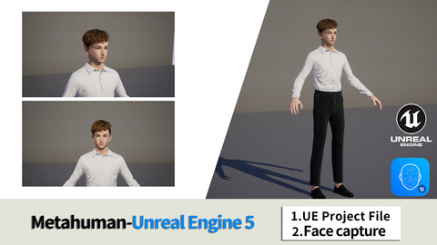 ArtStation - Suit men/Face capture/Metahuman//Unreal engine | Game Assets