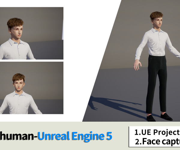 ArtStation - Suit men/Face capture/Metahuman//Unreal engine | Game Assets