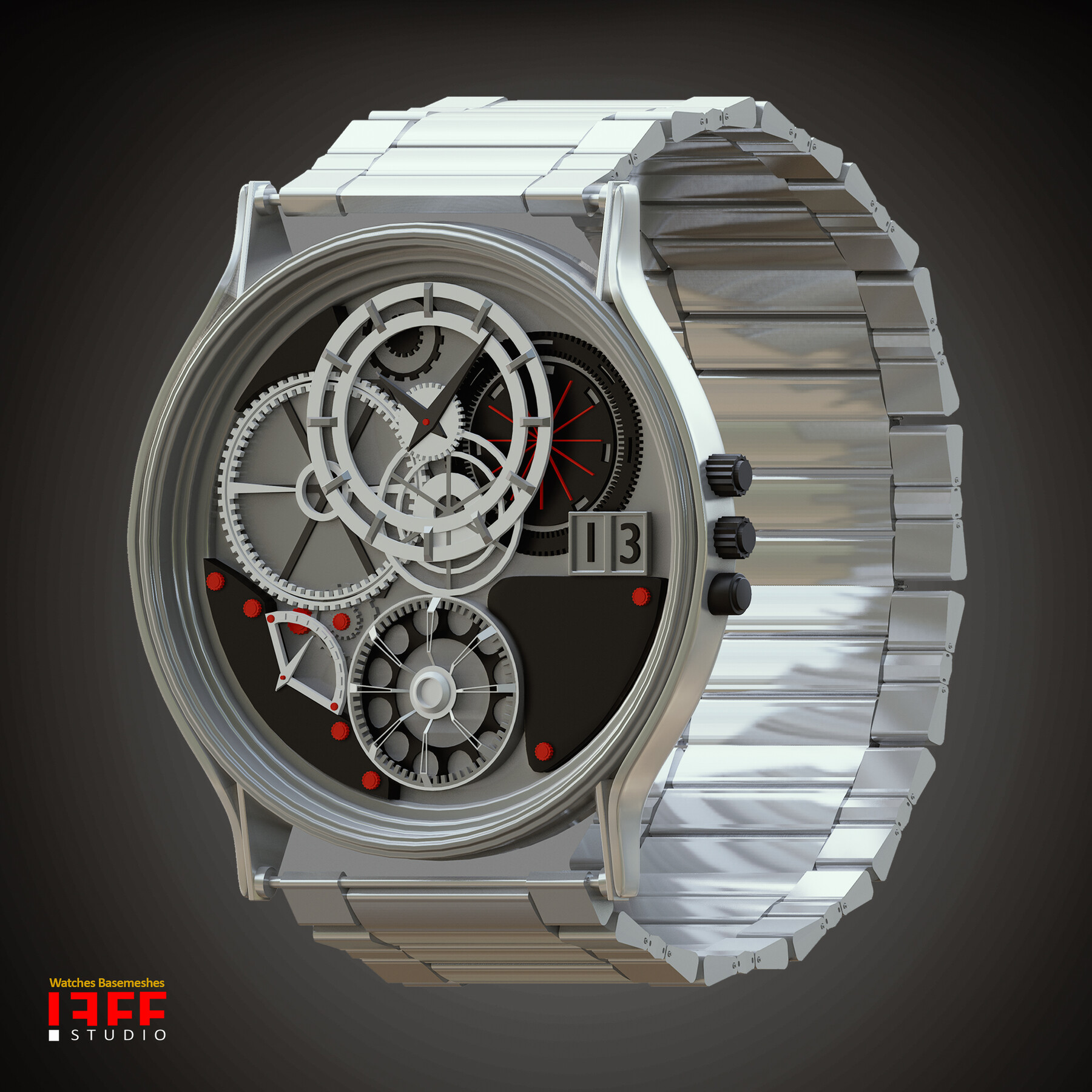 ArtStation - 30+ WATCHES BASEMESH MADE IN DIFFERENT TYPES VOL 19 | Game Assets