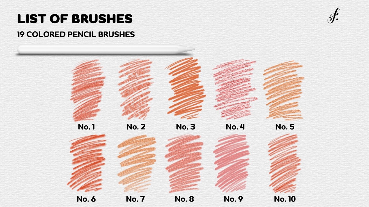 ArtStation - Pencil Procreate Brushes | 19 Colored Pencil Brushes For ...