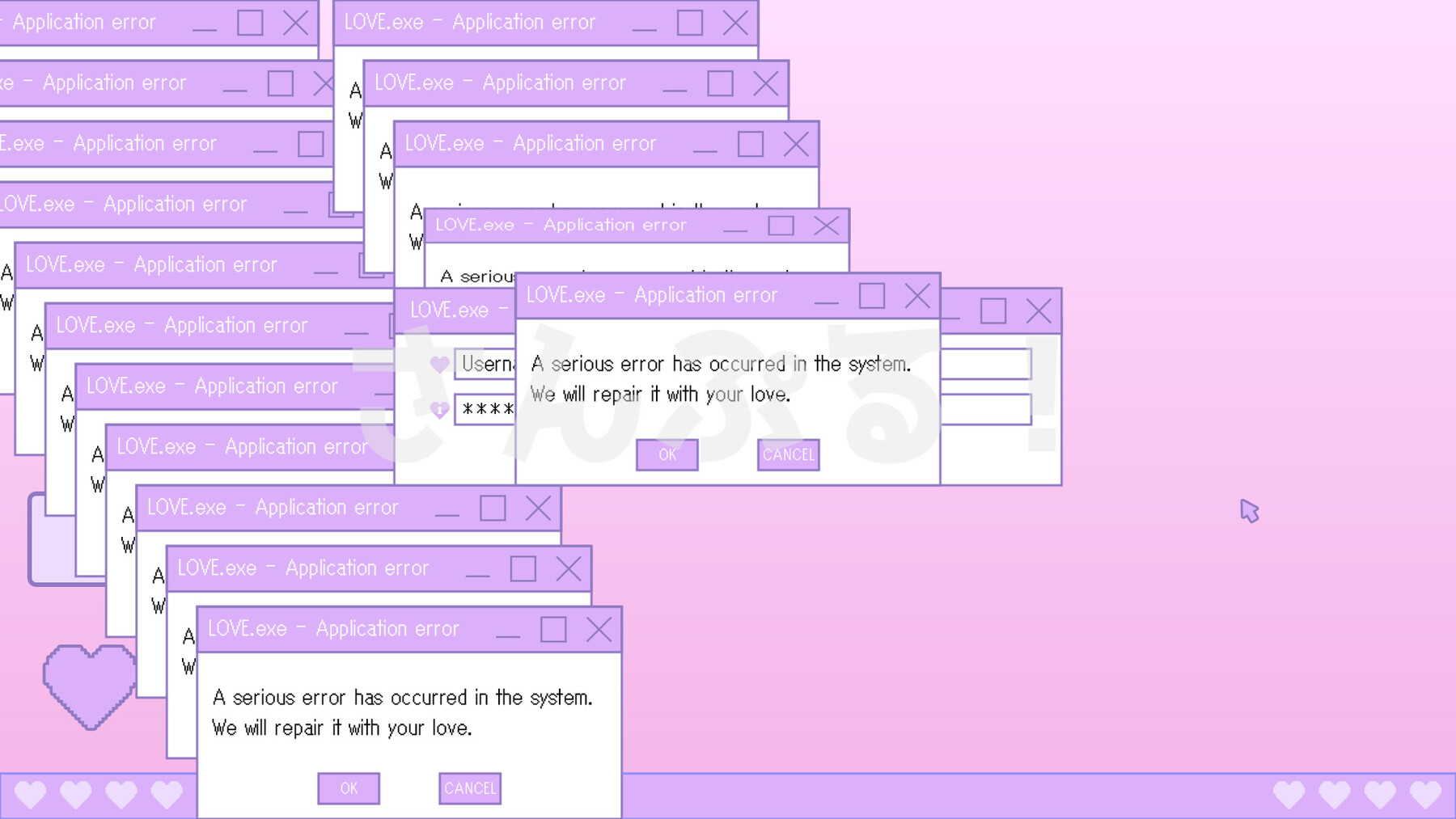 ArtStation - ★Stinger transition [LOVE.exe 2colors] OBS/SLOBS/Youtuber ...