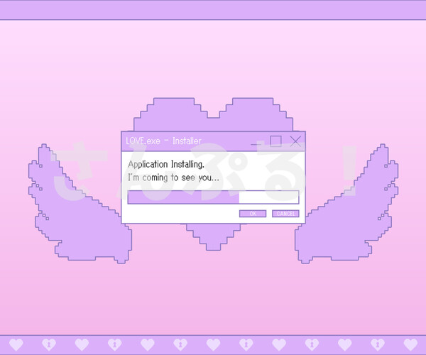 ArtStation - ★Stinger transition [LOVE.exe - Installer 2colors] OBS ...