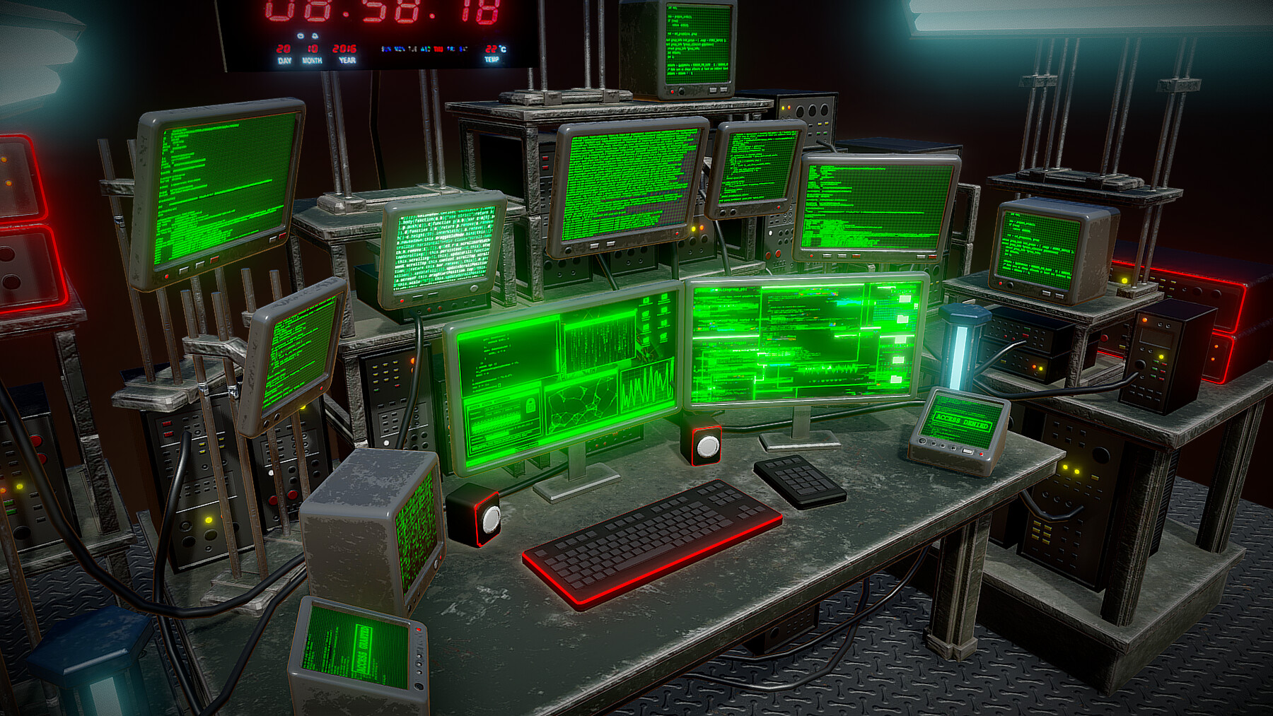 ArtStation - Retro Computer Workstation | Resources