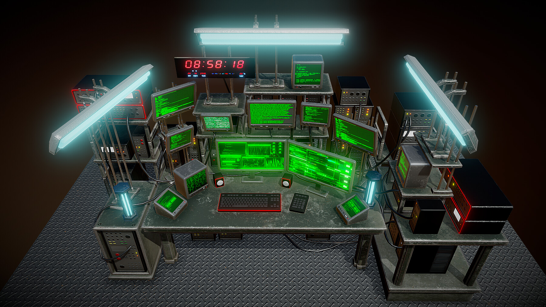 ArtStation - Retro Computer Workstation | Resources