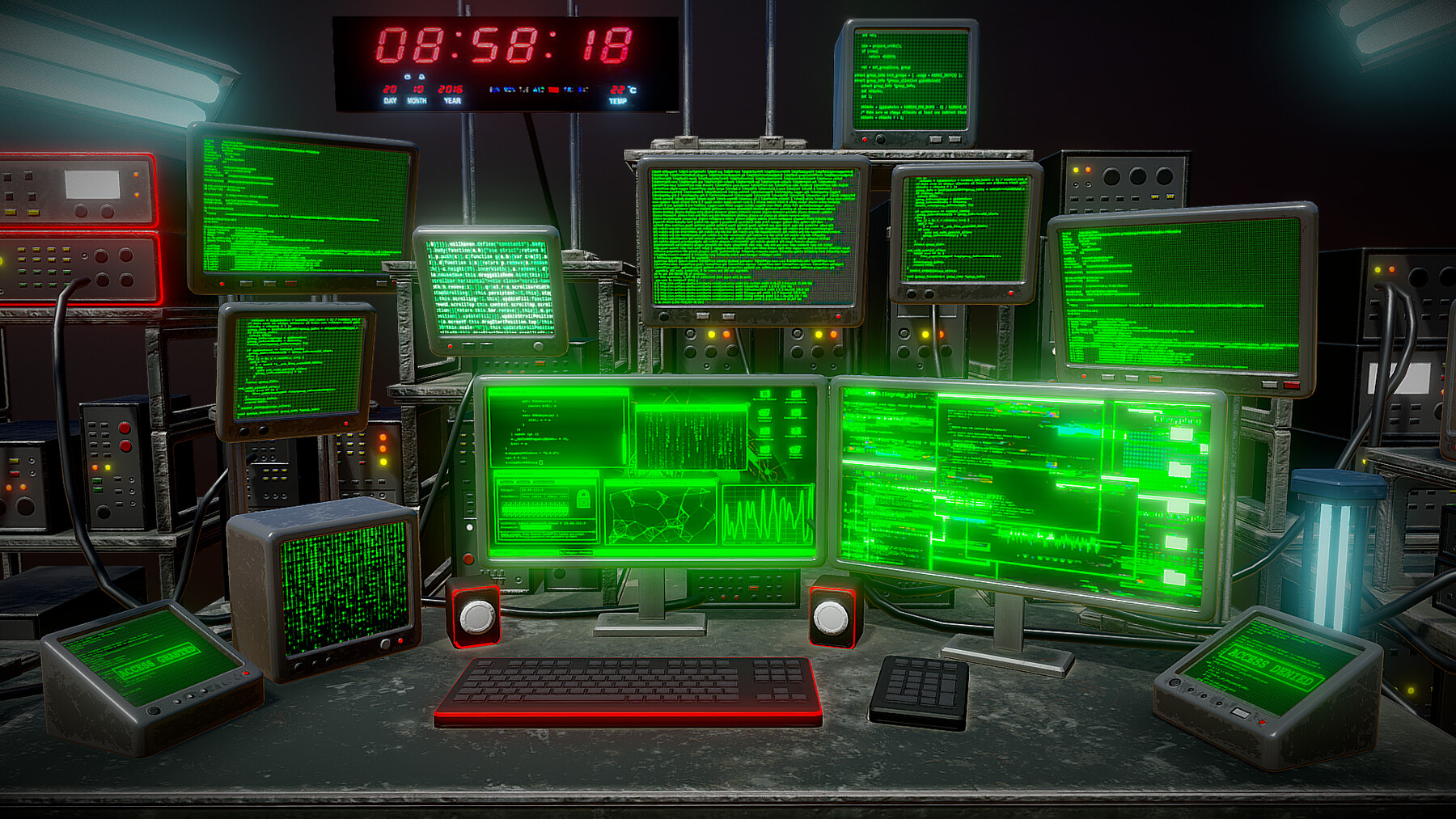 ArtStation - Retro Computer Workstation | Resources