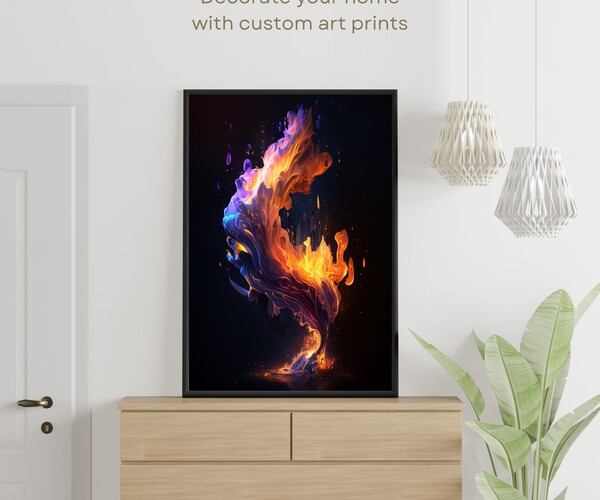 ArtStation - Dark Flame Abstract Art | Artworks