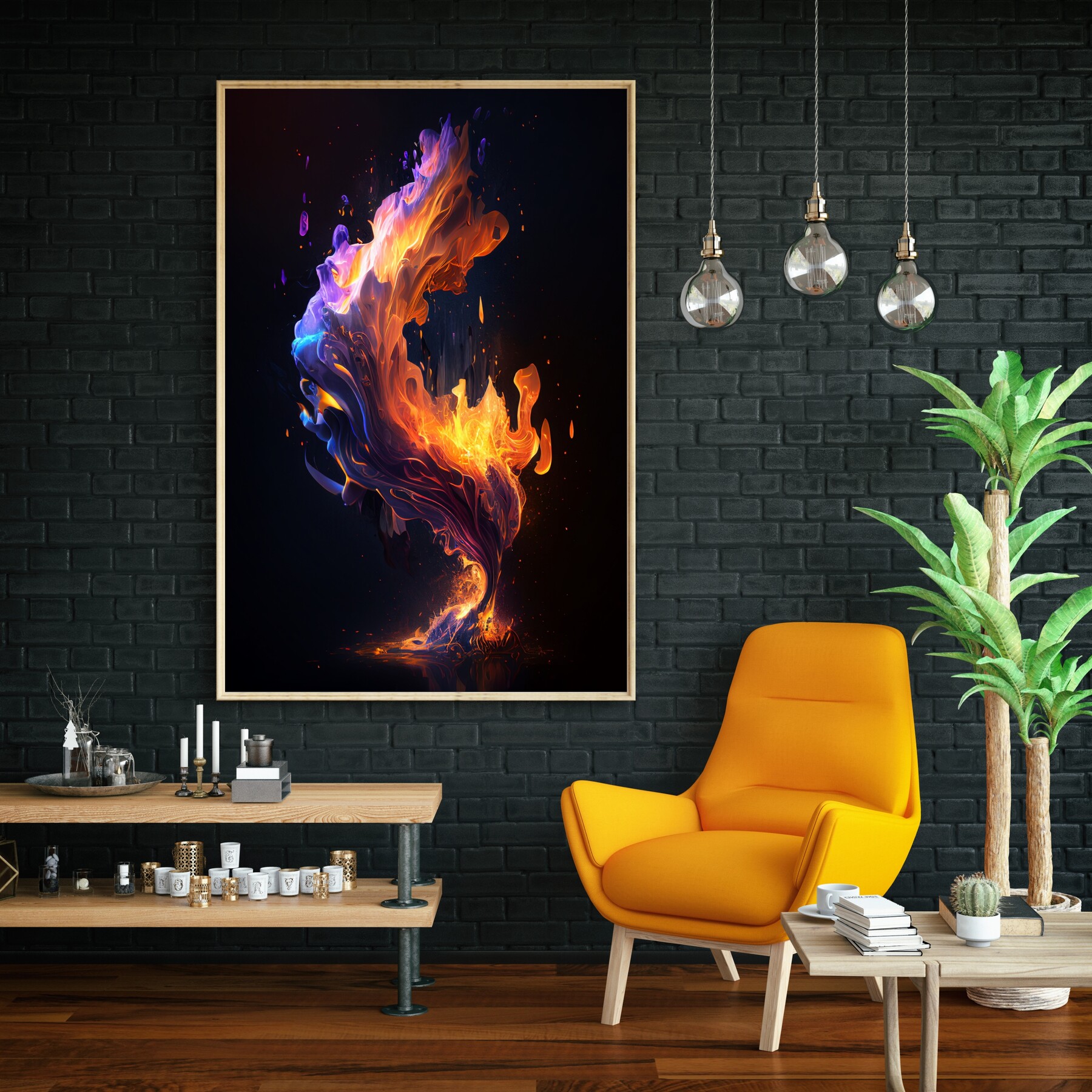ArtStation - Dark Flame Abstract Art | Artworks
