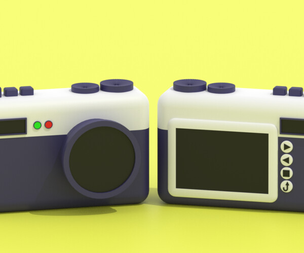 ArtStation - Cartoon Lovely Camera 3D model | Resources