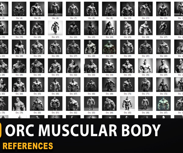 ArtStation - 200 Orc Muscular Body | Artworks
