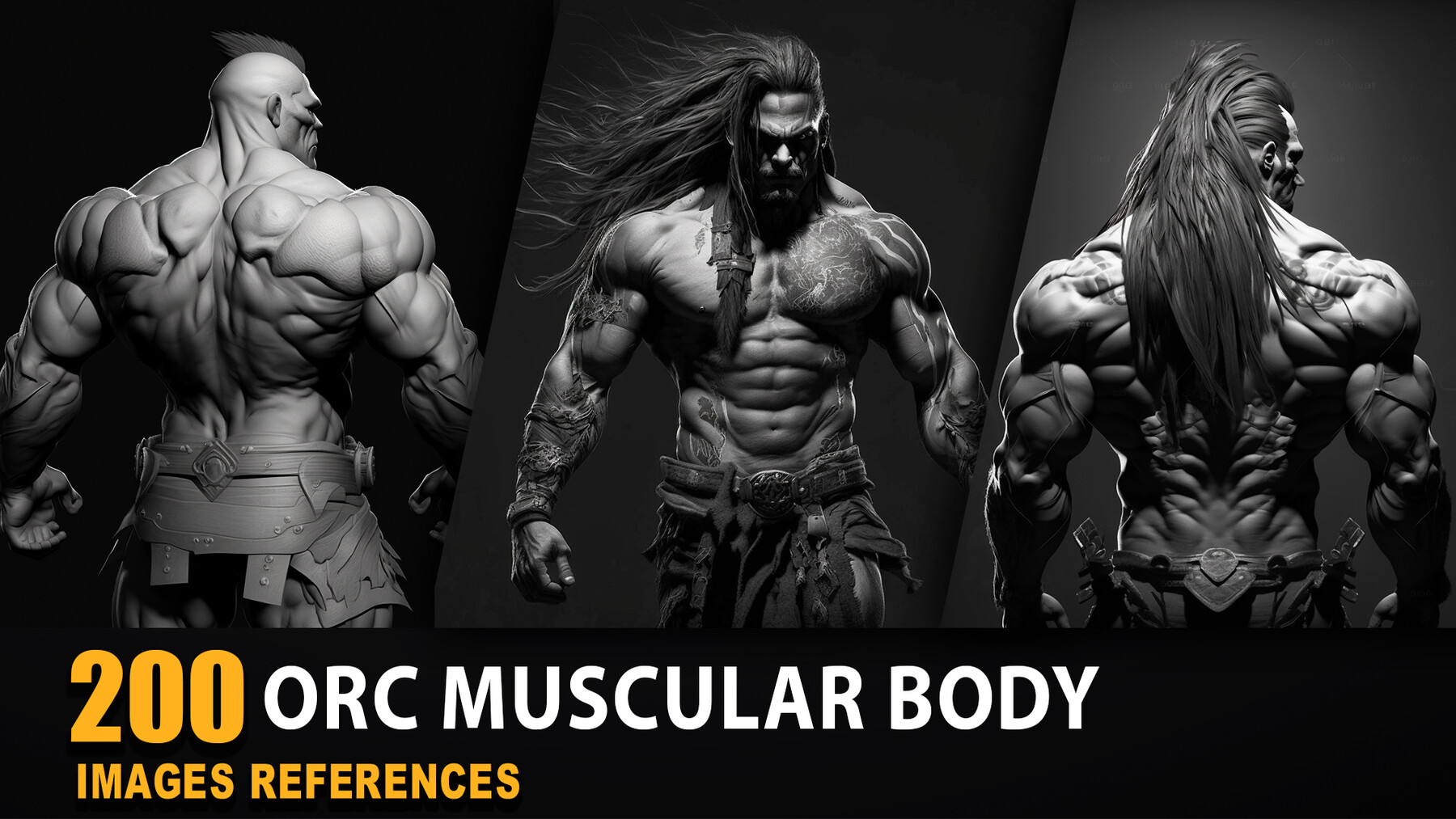 ArtStation - 200 Orc Muscular Body | Artworks