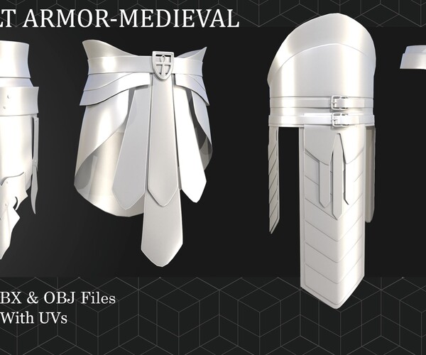 ArtStation - 20+10 Belt Armor-Medieval Base Mesh ( NEW UPDATE ) | Game ...