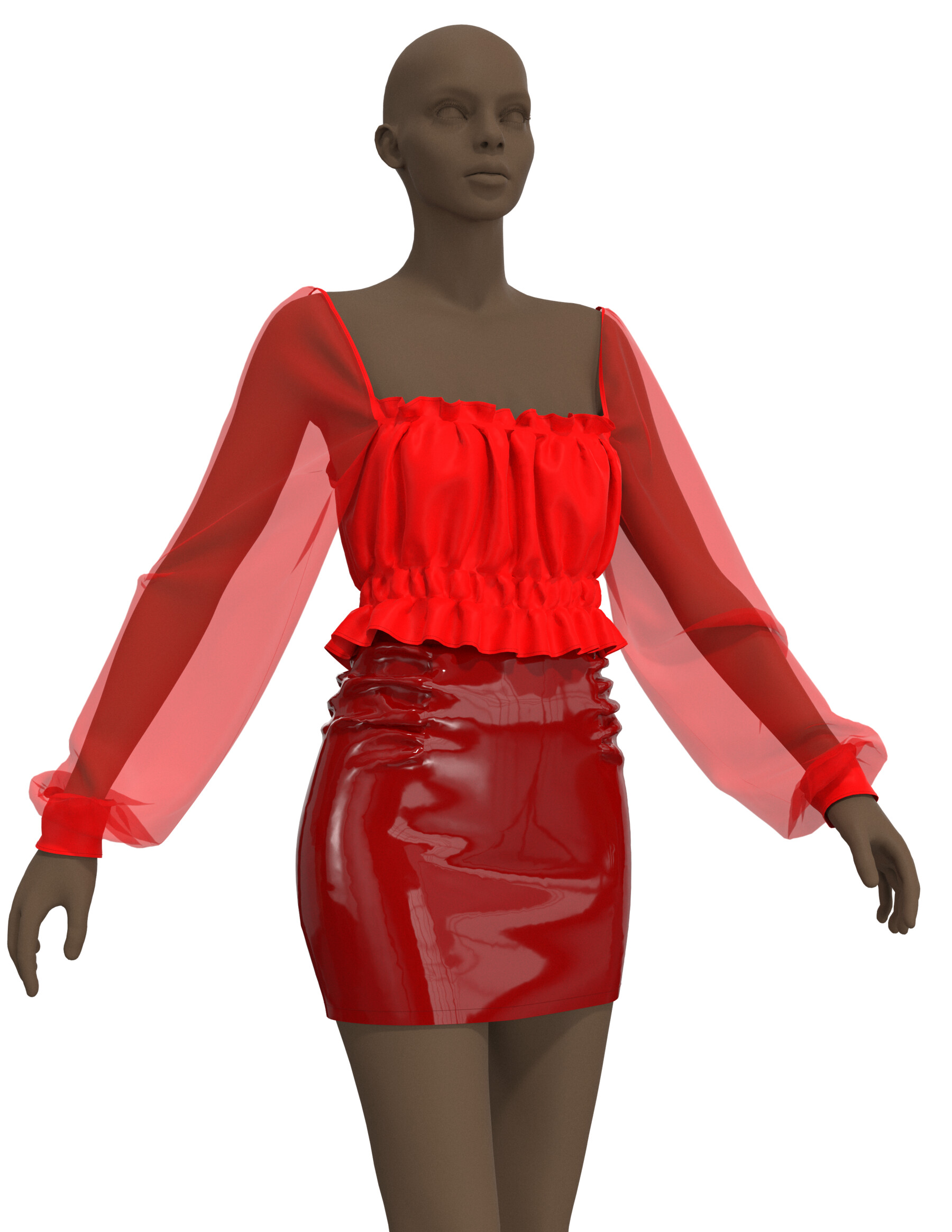 ArtStation - FIERY OUTFIT 3D | Resources