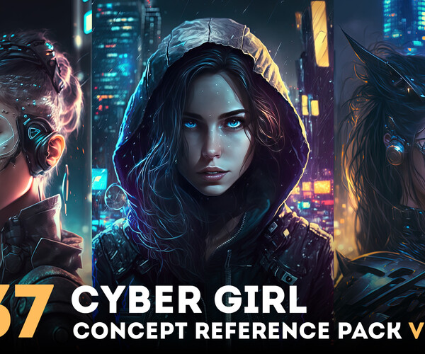 Artstation 137 Arts Cyber Girl Concept Reference Pack Vol04 More Than 6k Resolution