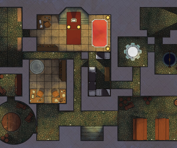 ArtStation - Cultist Basement Battle map | Artworks