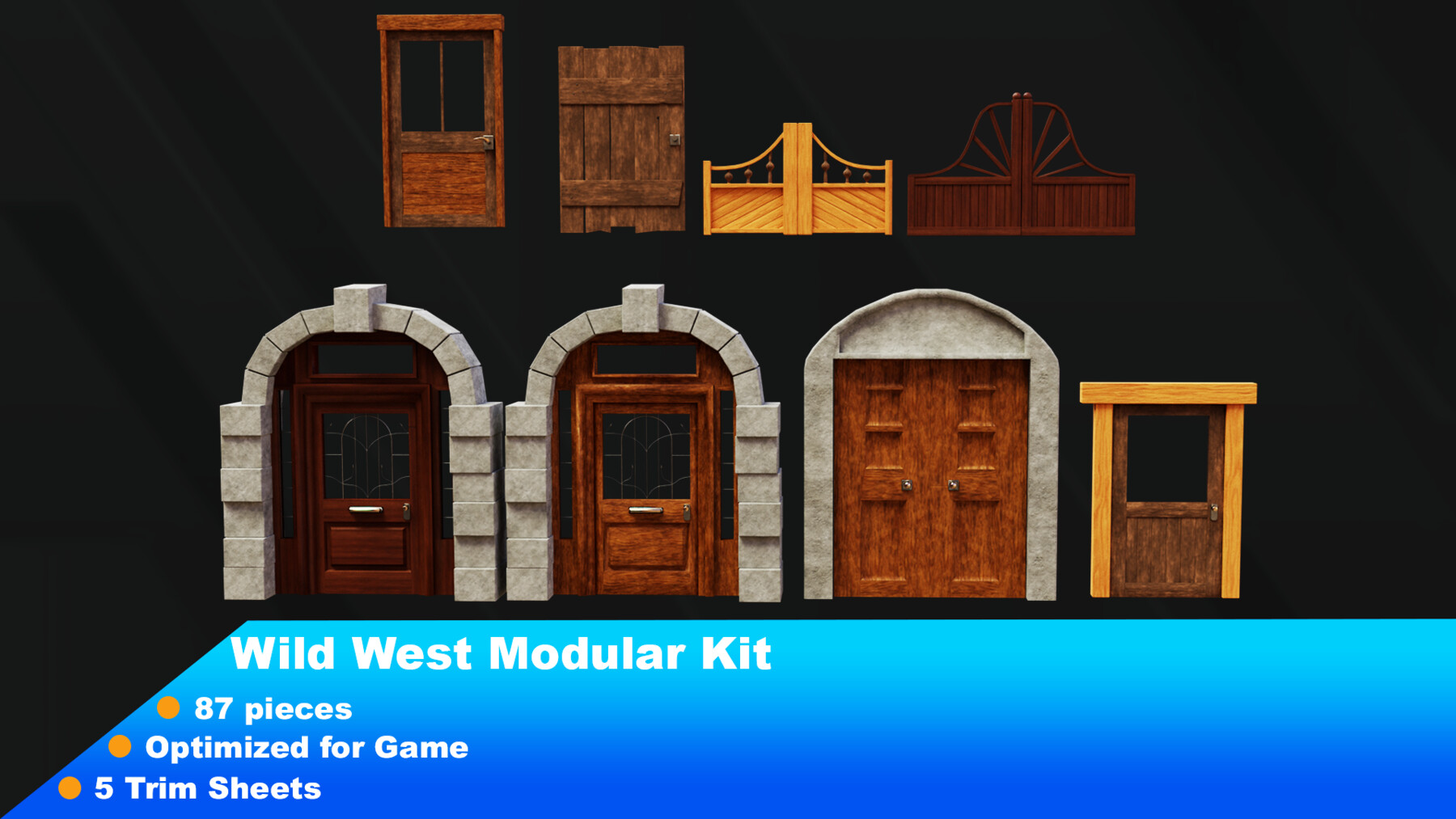 ArtStation - Wild West Modular Kit | Game Assets