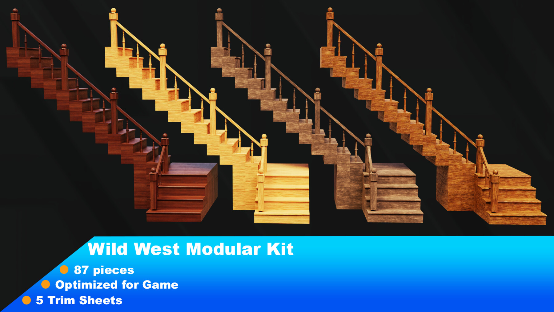 ArtStation - Wild West Modular Kit | Game Assets
