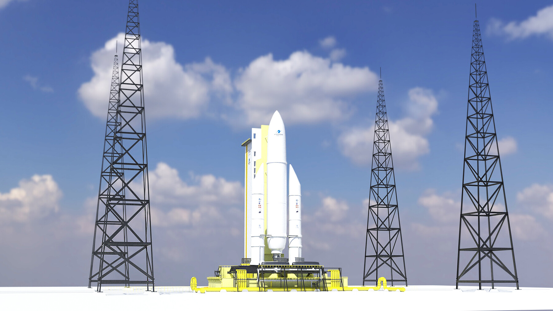 ArtStation - Ariane 5 with Launcher | Game Assets