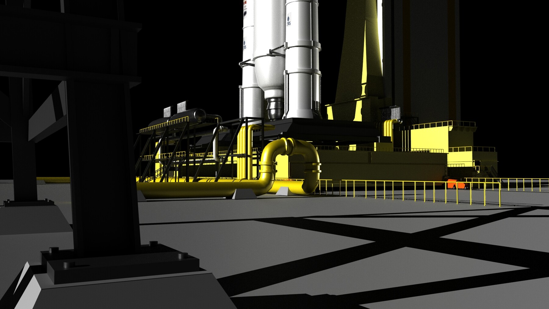 ArtStation - Ariane 5 with Launcher | Game Assets