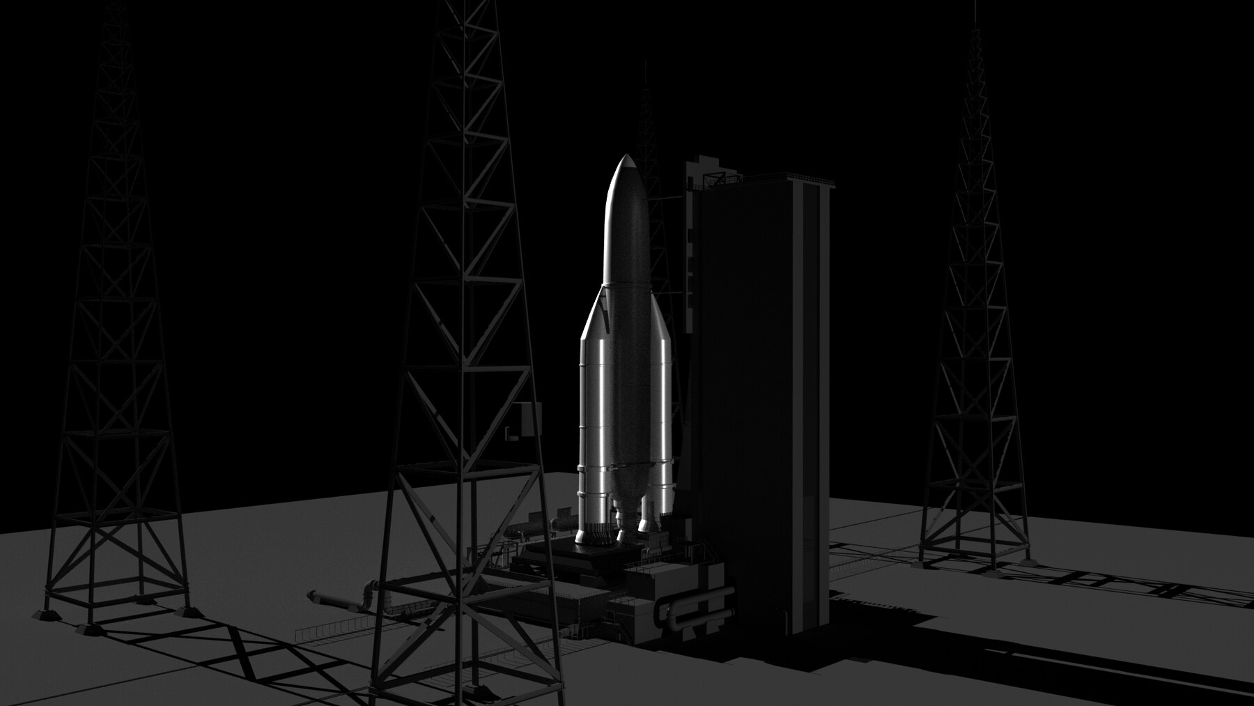 ArtStation - Ariane 5 with Launcher | Game Assets