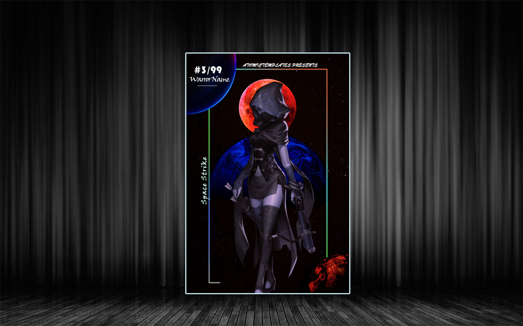 ArtStation - 4 in 1 NFT card Photoshop Template | Artworks