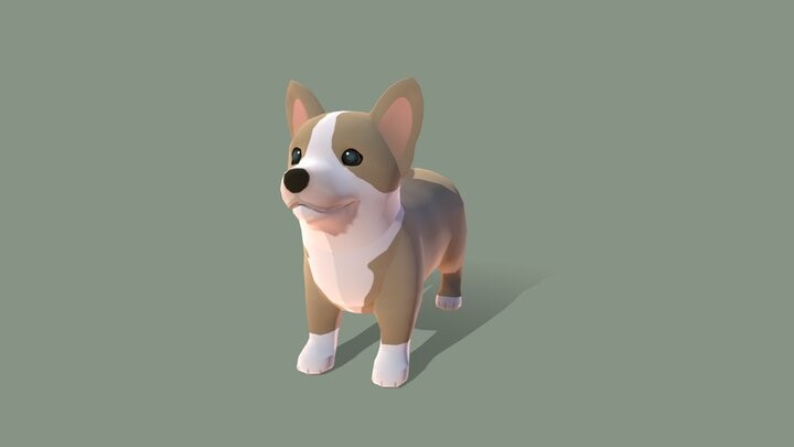 ArtStation - DOG Full Animations - Welsh Corgi | Game Assets