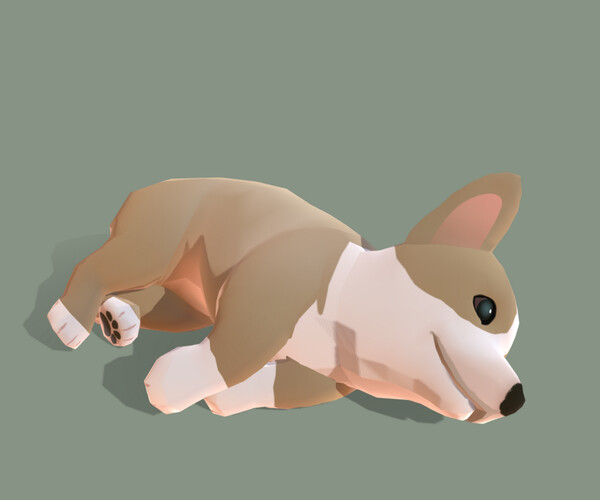 ArtStation - DOG Full Animations - Welsh Corgi | Game Assets