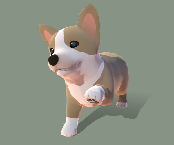 ArtStation - DOG Full Animations - Welsh Corgi | Game Assets