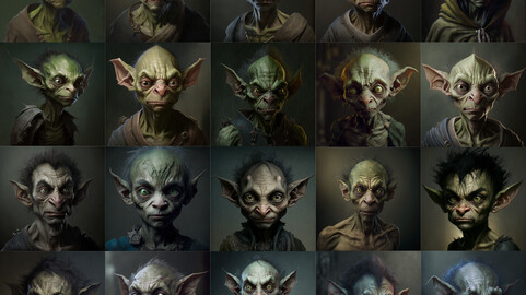 ArtStation - 25x Goblin Characters VOL.1 - Reference Images | Artworks