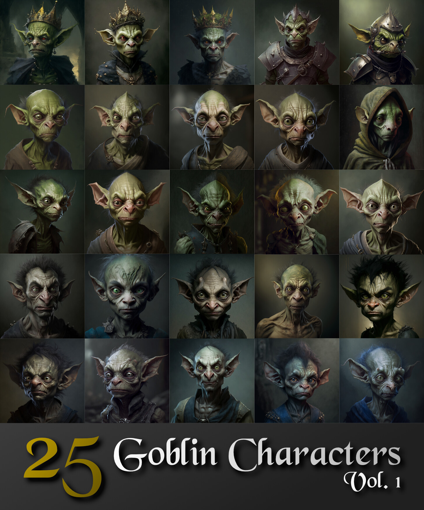 ArtStation - 25x Goblin Characters VOL.1 - Reference Images | Artworks