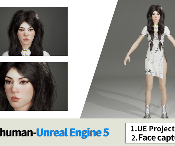 ArtStation - WANGHONG-Chinese style cheongsam girl--Metahuman/Unreal engine | Game Assets