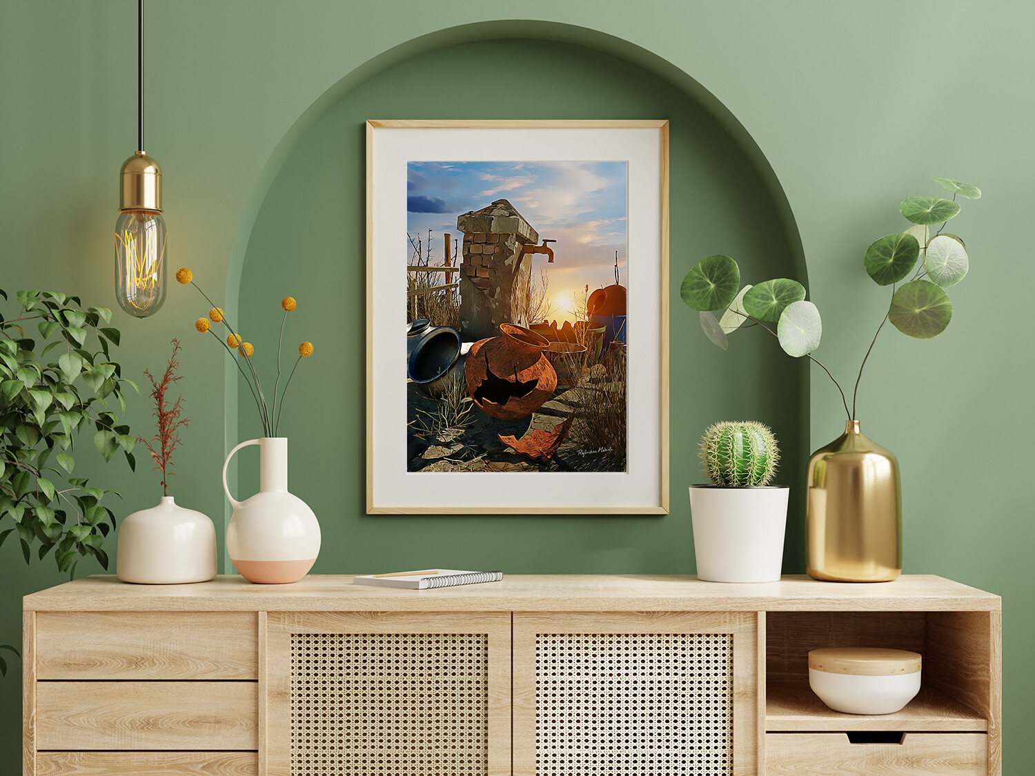 ArtStation - Portrait Wall Art For Living Room Nature Painting Impressionist Art Landscape ...