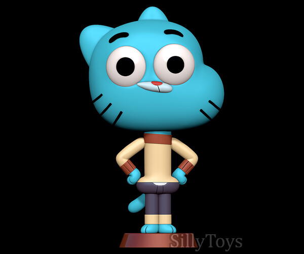 ArtStation - Gumball Watterson - The Amazing World of Gumball 3D print ...