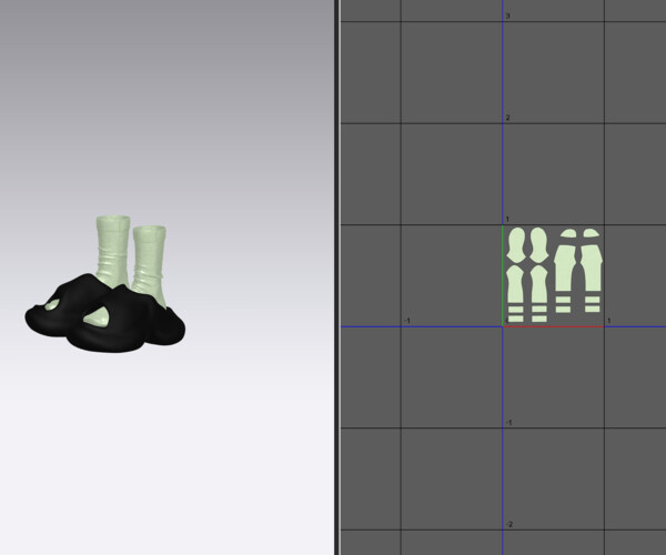 ArtStation - Futuristic Slippers +Socks/ Shoes / Clo 3d/ Marvelous ...