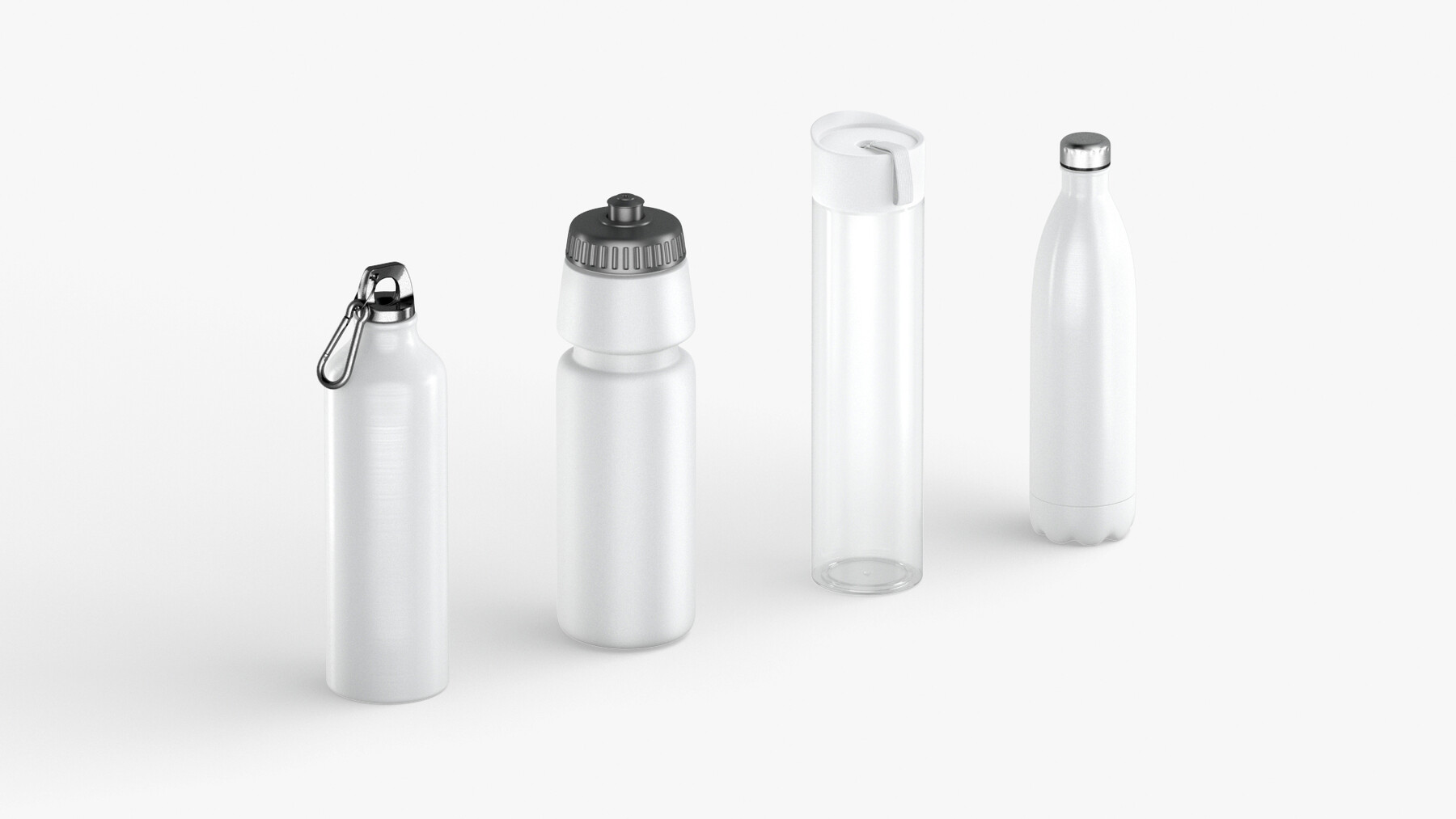 ArtStation - Water Sport Bottle - aluminum and plastic botle set ...