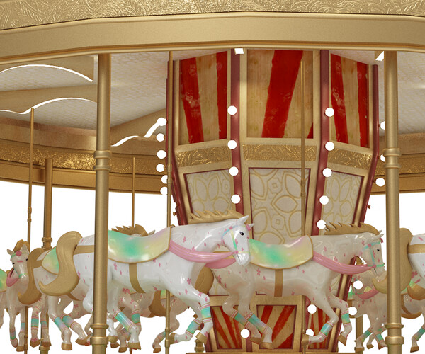 ArtStation - Carousel 3D model and 3d printable extra files | Resources